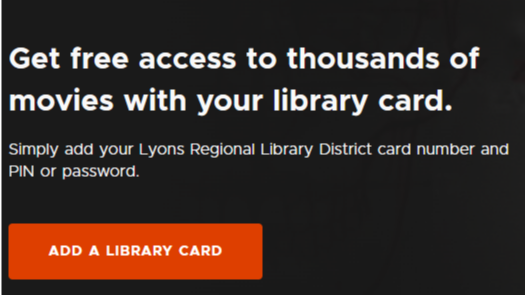 Kanopy – Lyons Regional Library District